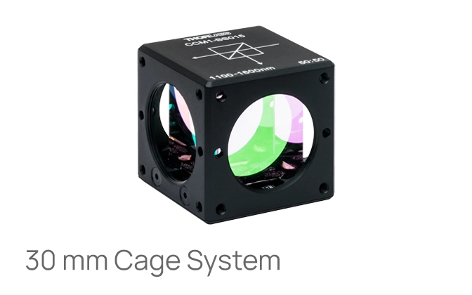 Thorlabs · Non-Polarizing Beamsplitter Cubes in 30 mm Cage Cubes