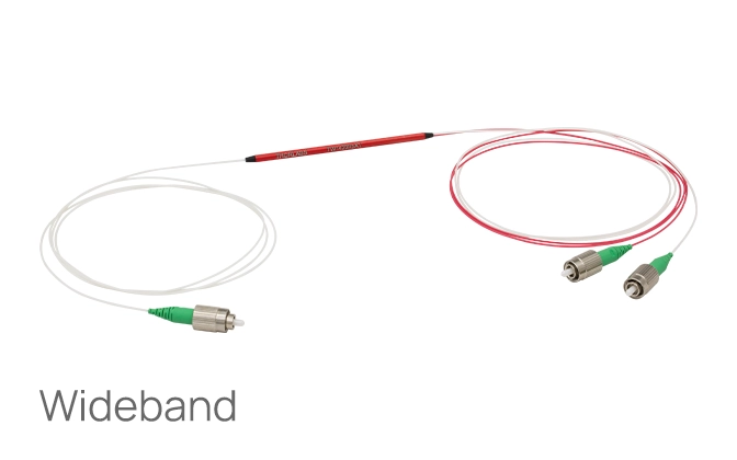 Thorlabs · 1430 nm 1x2 Single Mode Fused Fiber Optic Couplers / Taps
