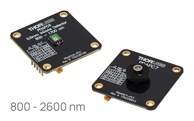 Thorlabs · InGaAs Free-Space Amplified Photodetectors, OEM Package
