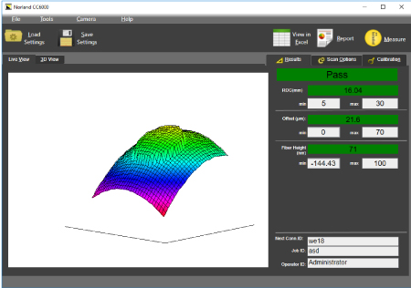 Thorlabs · Software for Portable Connector End Face Geometry Interferometer