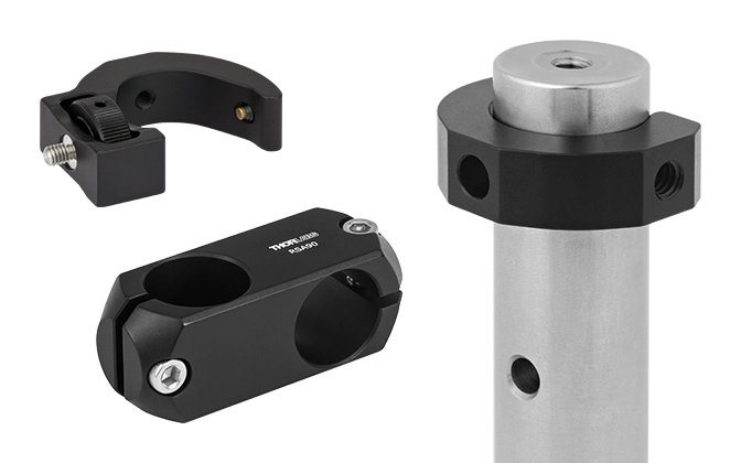 Thorlabs · ポストクランプアクセサリー、Ø25 mmポストおよびØ25 mm～Ø25.4 mm(Ø1インチ)ポスト用