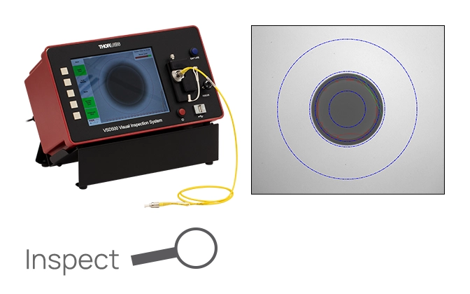 Thorlabs · Visual Scratch-Defect Fiber End Face Inspection System