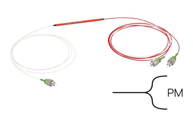 Thorlabs · 1x2 PM Fiber Couplers/Taps