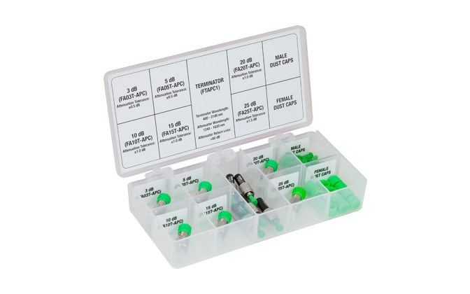 Thorlabs · Fixed Fiber Optic Attenuator and Terminator Kits