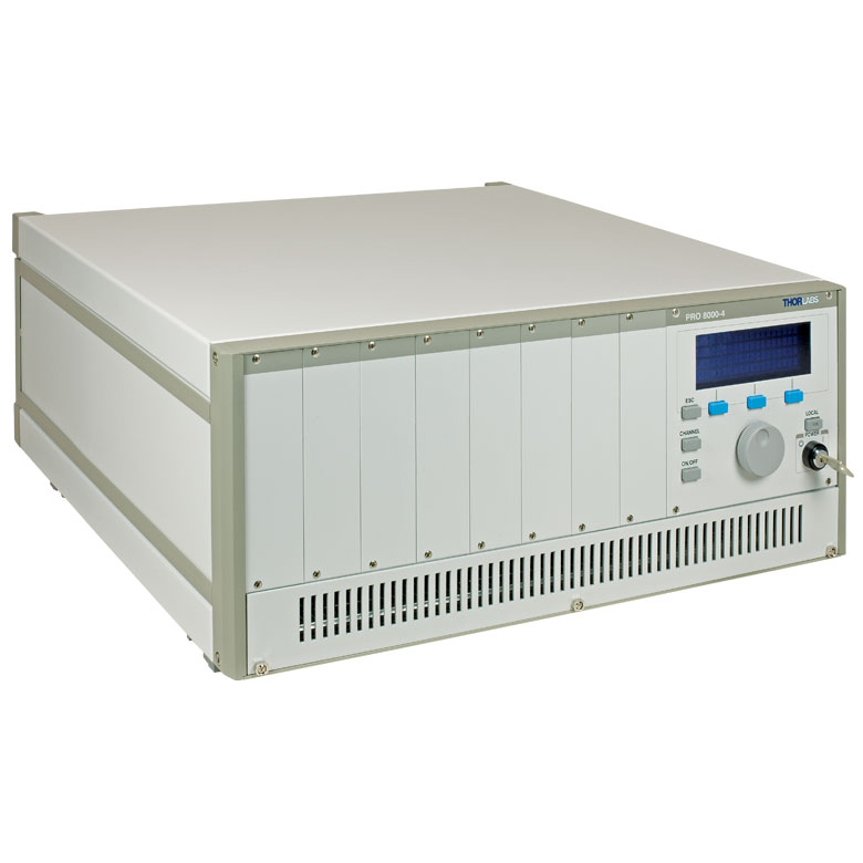 Thorlabs · PRO8000-4 8-Slot Modular Rack Chassis, 32 A Total Output Current